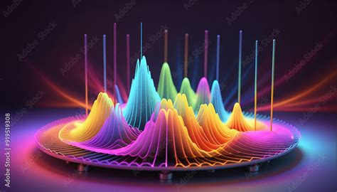 Illustrative Visualization Of Radio Waves Around A Transmitting And Receiving Antenna As They