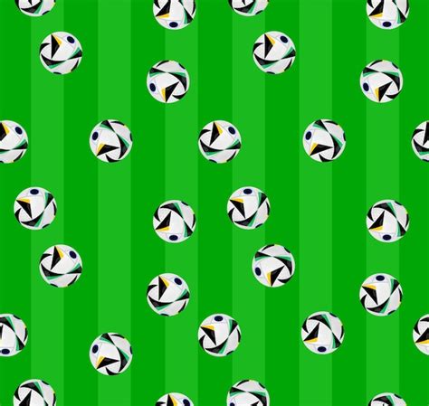 Premium Vector Green Soccer Background Pattern With Balls