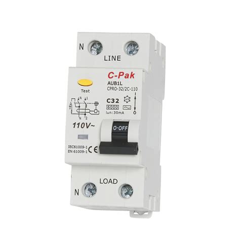 Rcbo Cpro 2 Pole 2 Module 110 Volt C Pak