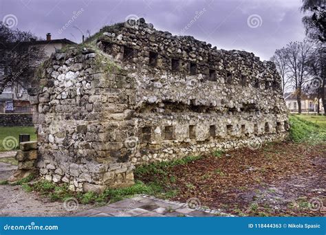 Ancient Wall With Gun Points As Part Of Outer Defense Of Ancient City