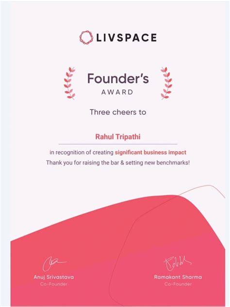 Rahul Tripathi On Linkedin Thank You Livspace