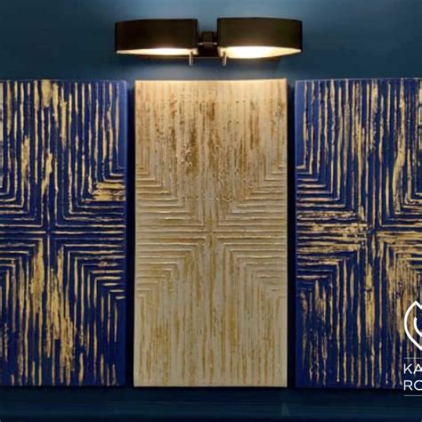 نقاشی دکوراتیو ورق طلا و تکسچر کتایون روزبهی