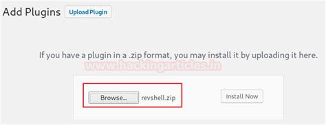 Wordpress Reverse Shell Hacking Articles