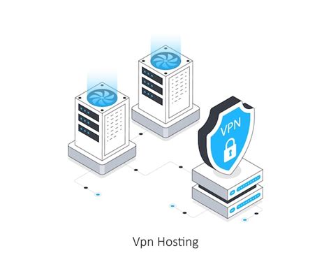 Premium Vector Vpn Hosting Isometric Stock Illustration Eps File Stock Illustration