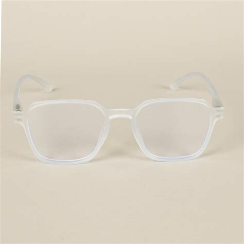 Buy Voyage Light Blue Square Eyeglasses For Men And Women 53 Online
