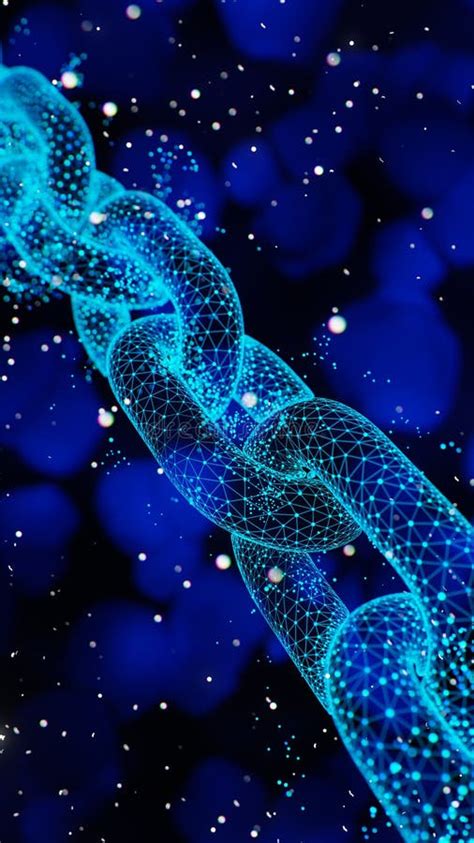 Abstract Blockchain Network Background 3d Render Stock Illustration Illustration Of