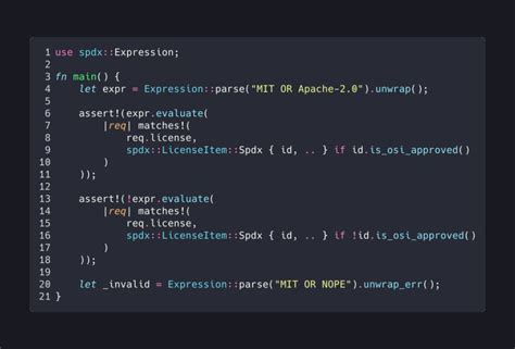 Rustlang Library Spdx License Parsing Opensource Validation