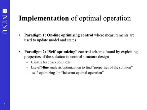 ppt self optimizing control simple implementation of optimal