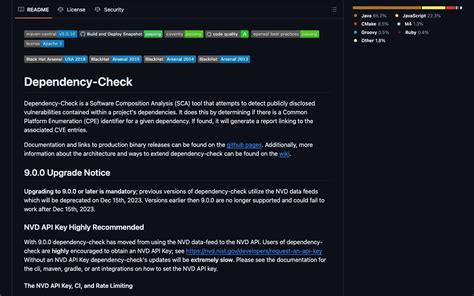 Owasp Dependency Check A Linter For Java Rating And 80 Alternatives Analysis Tools