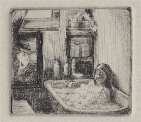 Figurative Drypoint Etching From A Plexiglass Plate Arts Before It