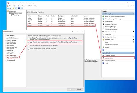 Azure Adentra Tenants Web Filtering Proxy