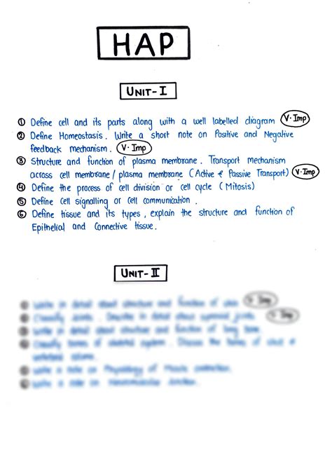 SOLUTION HAP IMPORTANT QUESTIONS Studypool