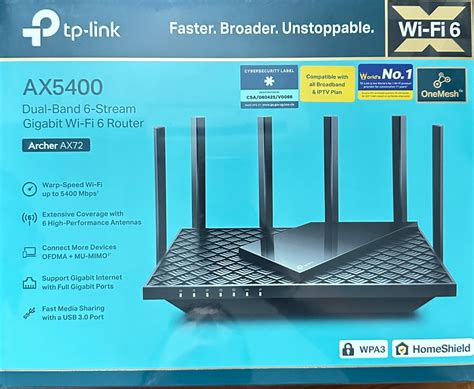 TP Link Archer AX AX Dual Band Gigabit Wi Fi Router Computers Tech Parts