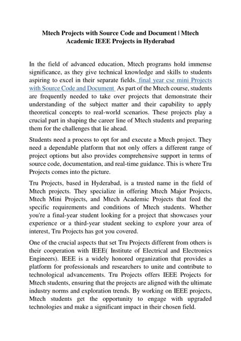 Ppt Veeresh Article On Mtech Projects With Source Code And