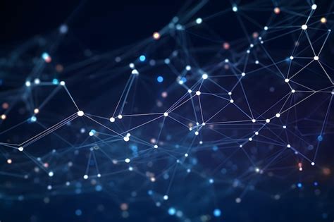 Premium Photo Network Connection Background Technology Network