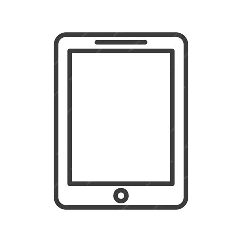 Premium Vector Tablet Icon Set Smart Electronic Tablet Device Vector Symbol In Black Filled