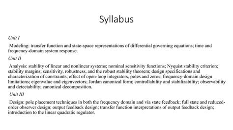 Control System Designlecture Onepptx