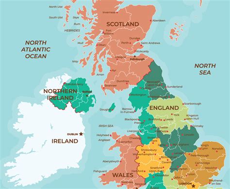 A Map Of United Kingdom