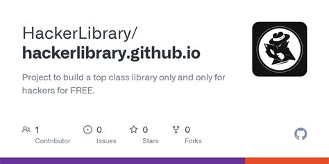 Github Hackerlibrary Project To Build A Top Class Library Only And