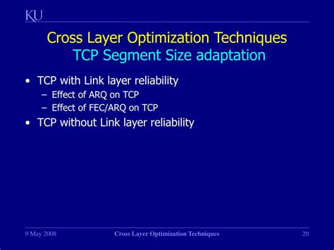 Ppt Cross Layer Optimization Techniques Powerpoint Presentation Free