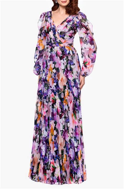 Long Sleeve Floral Dresses For Women