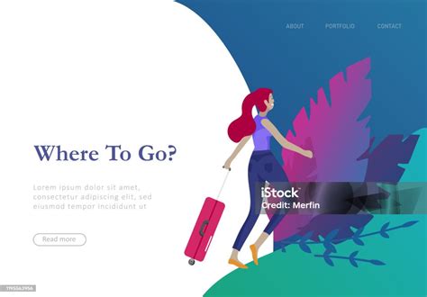 휴가 여행하는 사람들이 있는 방문 페이지 템플릿입니다 가족 친구 혼자 여행 지연과 관광객 여행을 이동합니다 행복한 여행에 시간