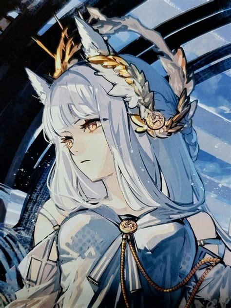 大陸限定公式グッズ「明日方舟記念イラスト集 Vol03」購入特典ポスター 絵師skade先生「プラチナ」炎陽煌く露sd05ver│アーク