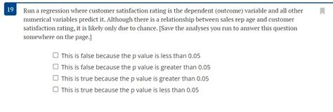 Solved ςwhen Predicting Customer Satisfaction Based On All