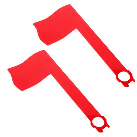 2 Pcs Mail Box Flag Banner Flags Outdoor Red Mailbox Flag Flags Replacement Mailbox Flag