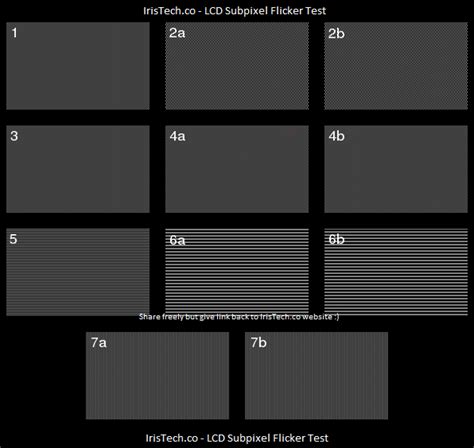 How To Test My Lcd Monitor For Subpixel Flicker Iristech