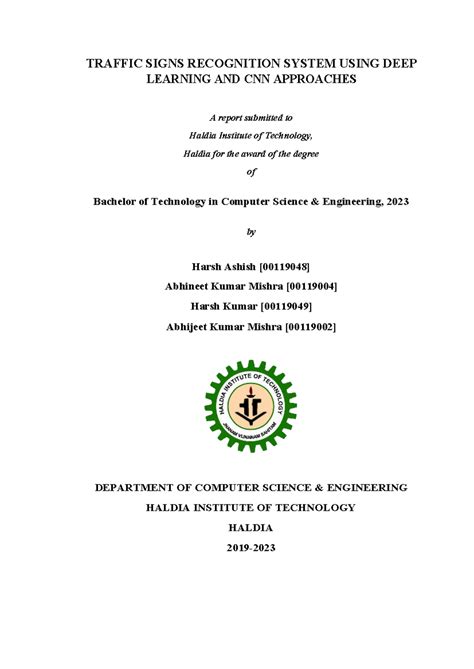 Traffic Signs Recognition System Using Deep Learning And Cnn Approaches Traffic Signs