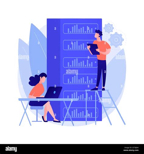 Big Data Storage Abstract Concept Vector Illustration Stock Vector