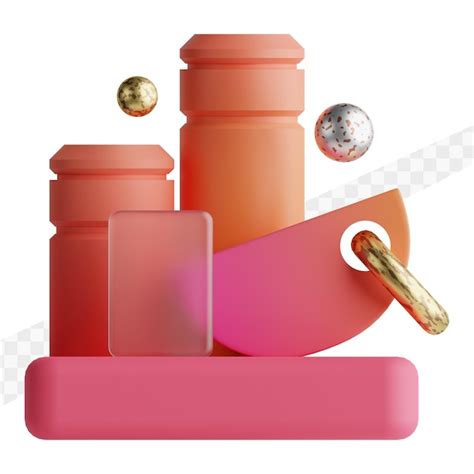 Premium Psd Abstract Geometric Shapes 3d Render Illustration