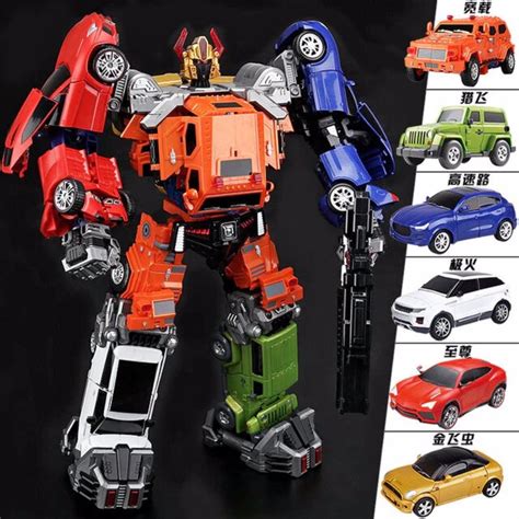 Transformers Wei Jiang Throttlebots Combiner Wideload Goldbug Bumblebee Sports Car Jeep Truck