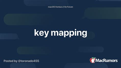 Key Mapping Macrumors Forums