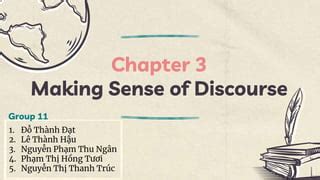 Group discourse analysí PPT