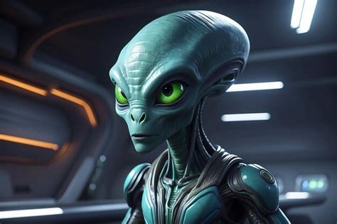 Premium Photo Alien Ambassador Cartoon Character Illustration