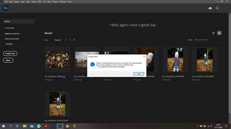 Can T Open Images In Updated Photoshop Adobe Community