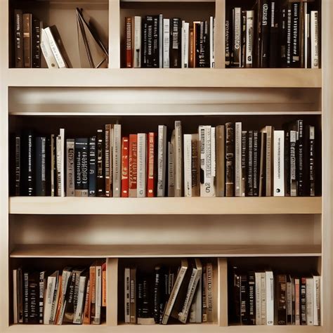Premium Ai Image Book Shelf