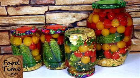 🍅🥒Ассорти помидоры и огурцы с семенами горчицы на зиму 🍅🥒Насыщенный вкус 🍅🥒 Youtube