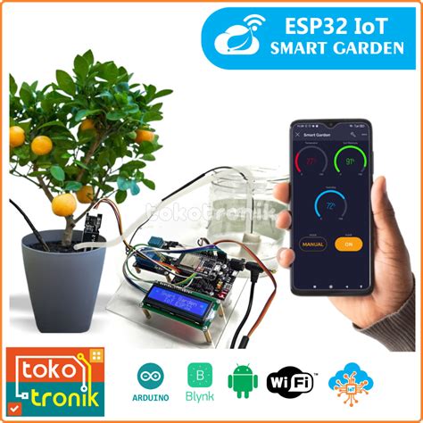 Jual Esp32 Iot Smart Garden Paket Lengkap Membuat And Belajar Smart Garden Internet Of Things Dg