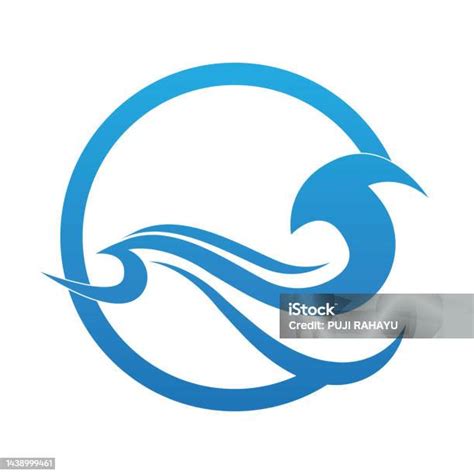 워터 웨이브 로고 디자인 템플릿 개념에 대한 스톡 벡터 아트 및 기타 이미지 개념 개념과 주제 곡선 Istock