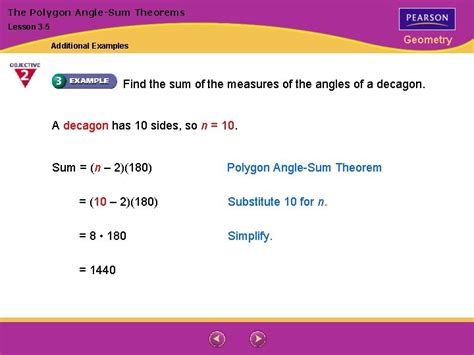 The Polygon AngleSum Theorems Lesson 3 5 Additional