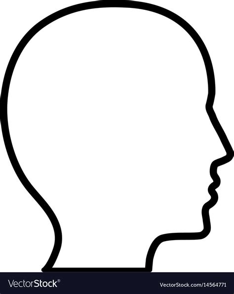 Head Profile Icon Royalty Free Vector Image Vectorstock