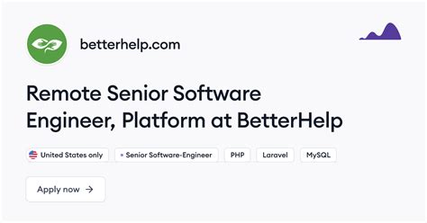 Betterhelp Hiring Senior Software Engineer Platform • Remote Work From Home Himalayas