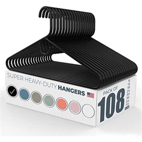 Super Heavy Duty Clothes Hangers 100 Pack 108 Count Made In The Usa
