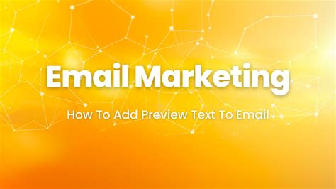 How To Add Preview Text To Email