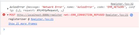 i need help trying to figure out how to fix this error code net err connection refused