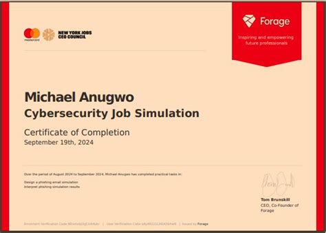 Michael Anugwo On Linkedin I Just Completed Mastercards Cybersecurity Virtual Experience