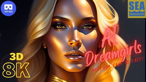 Goddesses Of Gold Ai Dreamgirls In 8k 3d Vr180 Meet Them Up Close